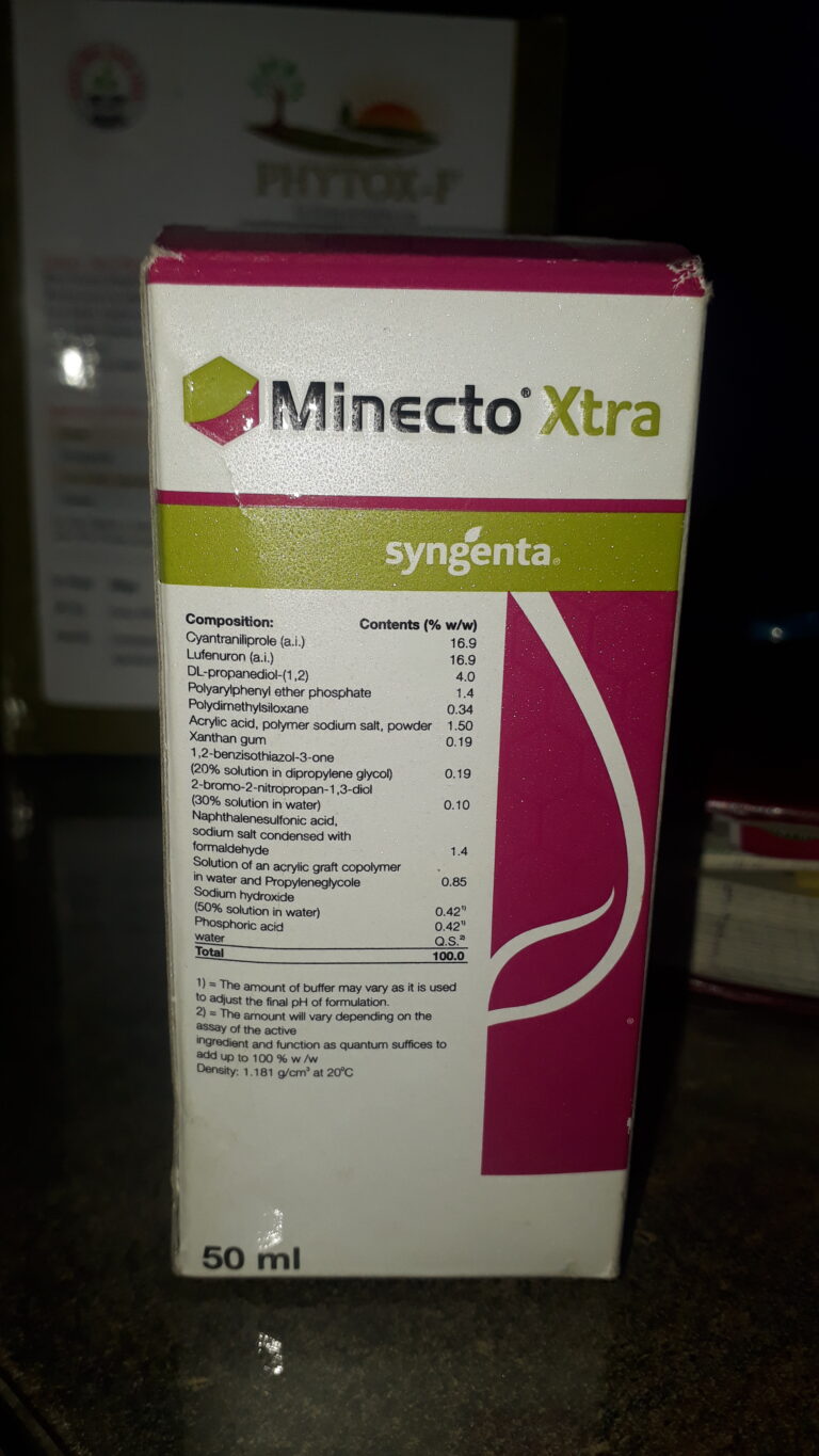 Minecto Xtra - Syngenta - Cyantraniliprole 16.9% + Lufenuron 16.9% SC ...