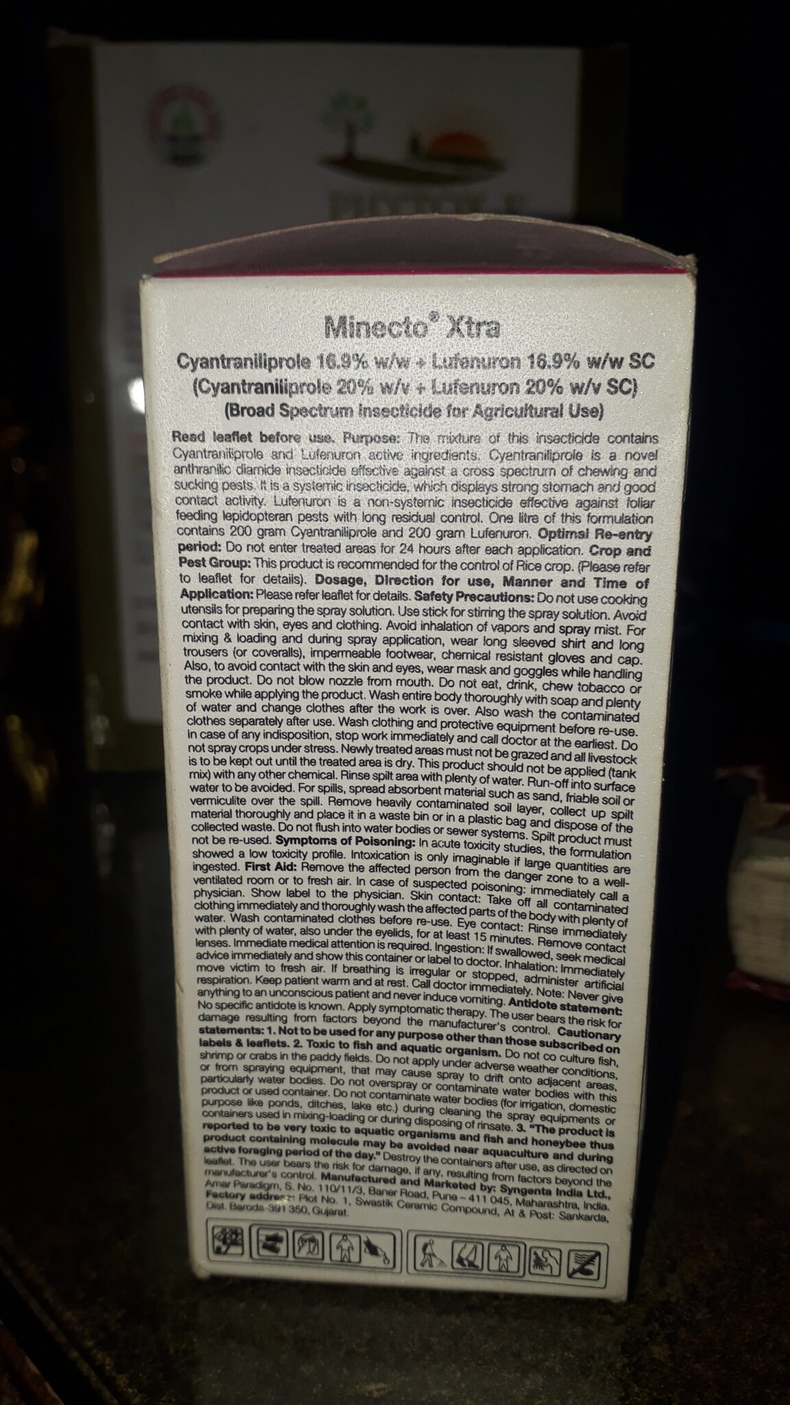 Minecto Xtra - Syngenta - Cyantraniliprole 16.9% + Lufenuron 16.9% SC ...
